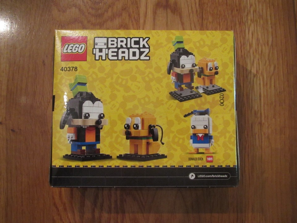 New/Sealed LEGO Brick Headz 40378 Pluto & Goofy Disney Mickey Mouse ...