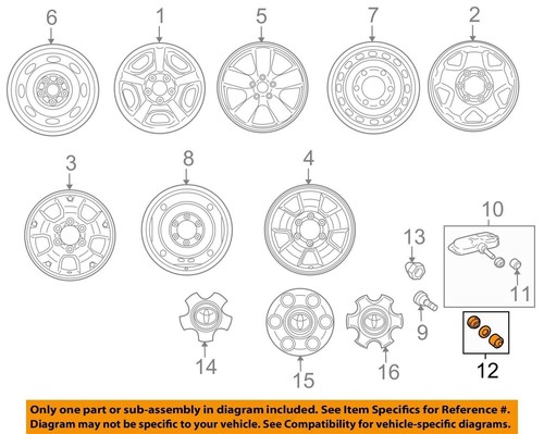 Toyota OEM TPMS Tire Pressure Monitor Kits 044230E010 NIP (2 kits for ...