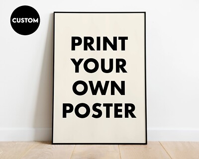 Custom Poster Printing - Personalized Poster - Print Your Design Photo ...