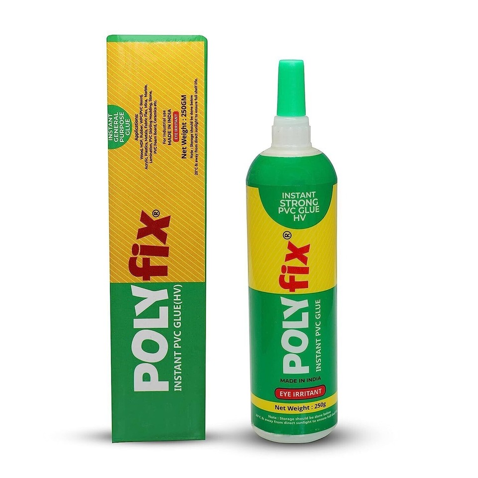 POLYFIX WPC & PVC Gel 50g Instant Cyanoacrylate Adhesive HandiCrafts ...
