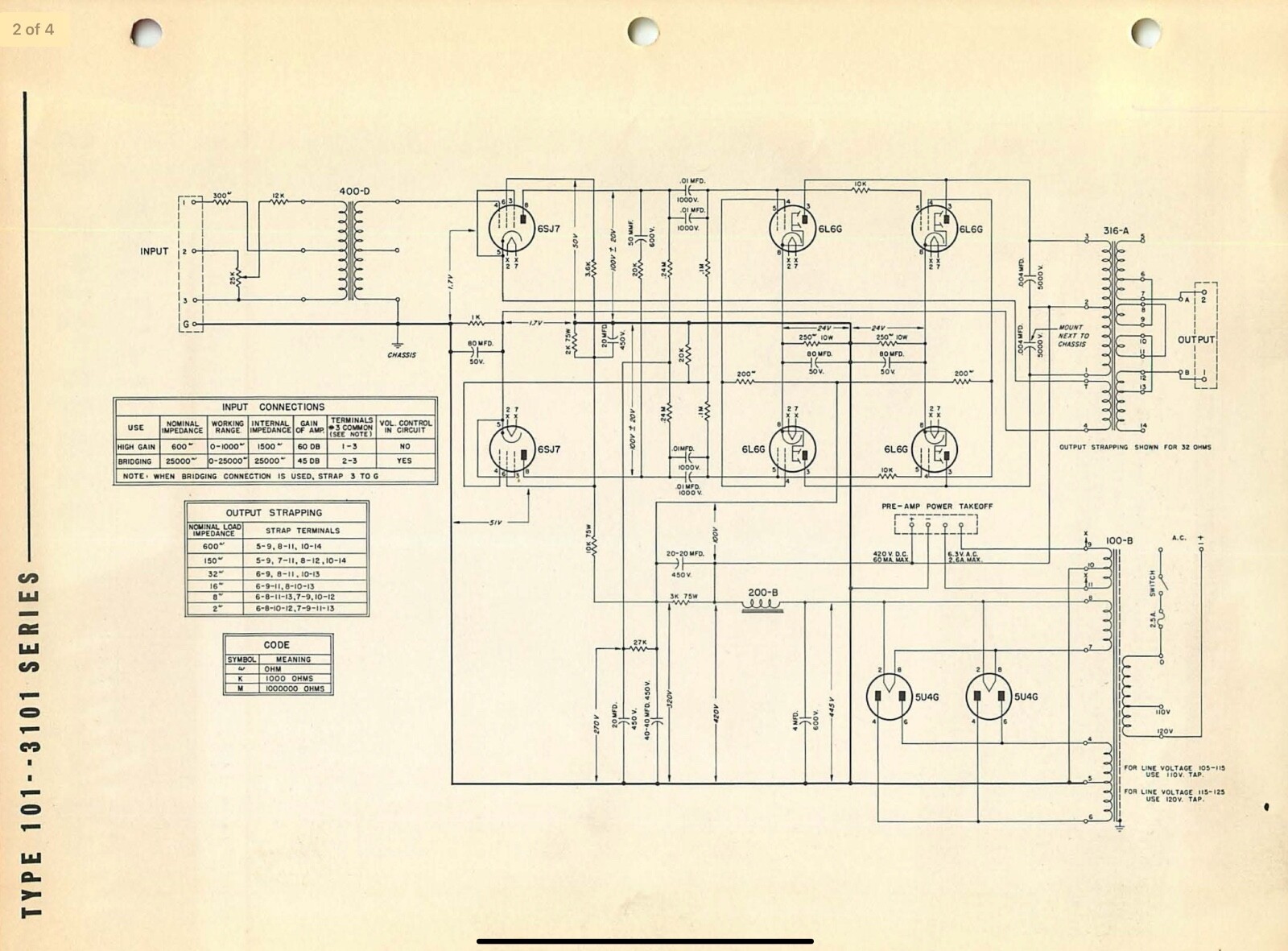 Langevin 101D / 101-D Western Electric Vintage Tube Amplifier Original ...