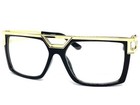 Oversized Classic Retro Hip Hop Rapper Clear Lens EYE GLASSES Black ...