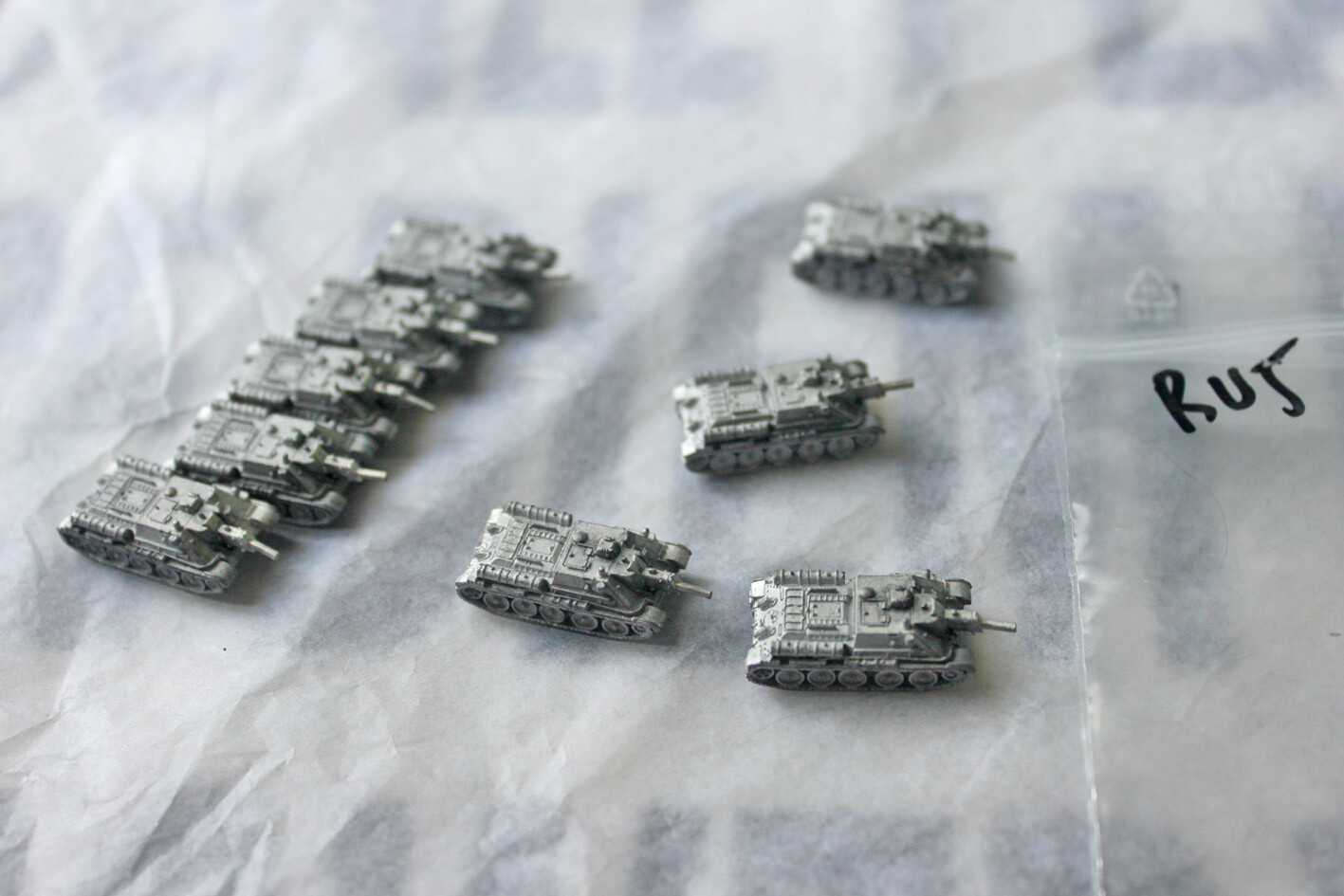 GHQ, CinC, Heroics, micro armour, 1/285, 1/300 Soviet Russian tanks ...