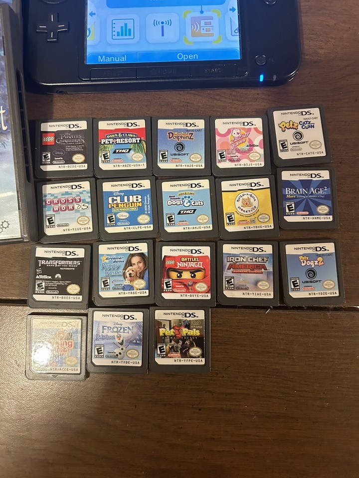 Nintendo 3ds Xl With 22 Games (broken Hinge) As is! | eBay