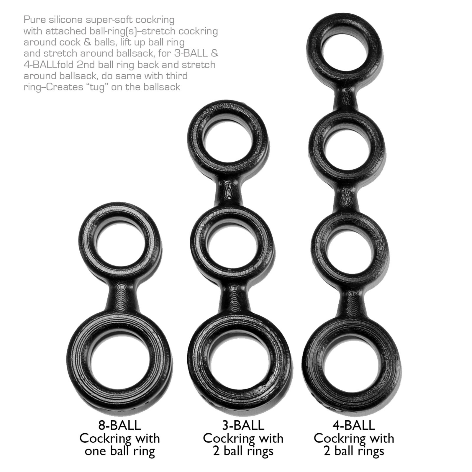 OXBALLS Ball Stretcher + Cock Ring🍯Silicone Squeeze Penis Morph Male Sacksling | eBay