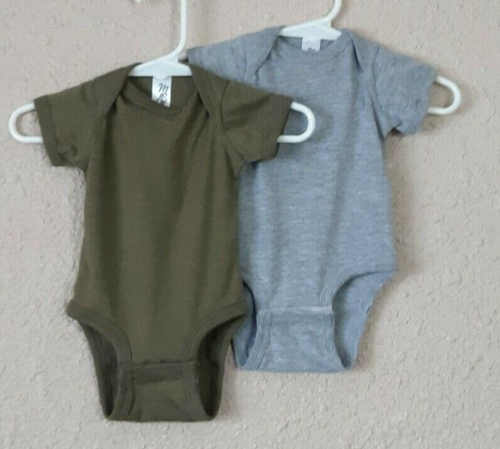 Marky G Baby Boy 2 Pack Rib Bodysuits Size Newborn, New, #RR671 | eBay