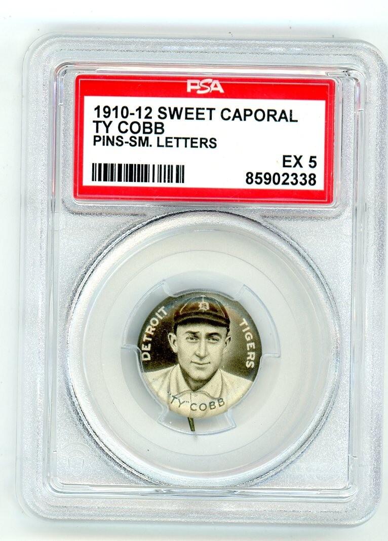 1910-12 P2 Sweet Caporal Pins TY COBB PSA 5 EX Condition *HIGH END* | eBay