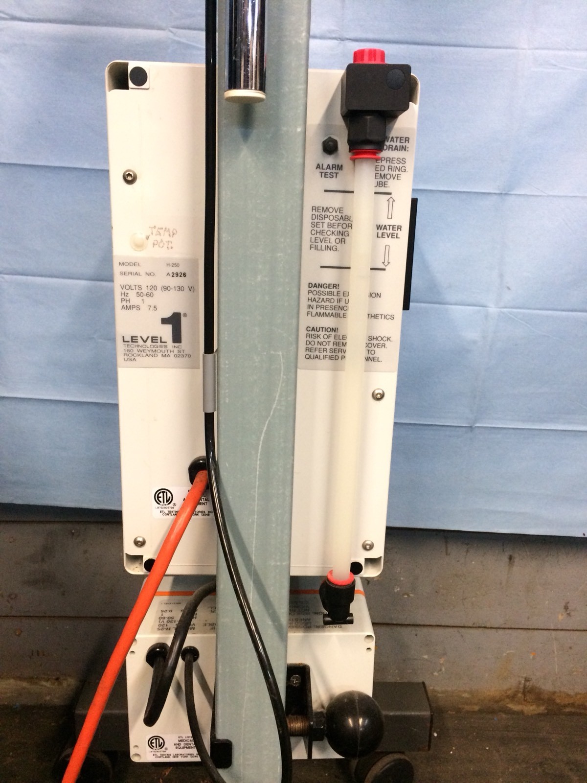 Level 1 Technologies System 250 Fluid Warmer, H-250, H-25, H-2 | eBay