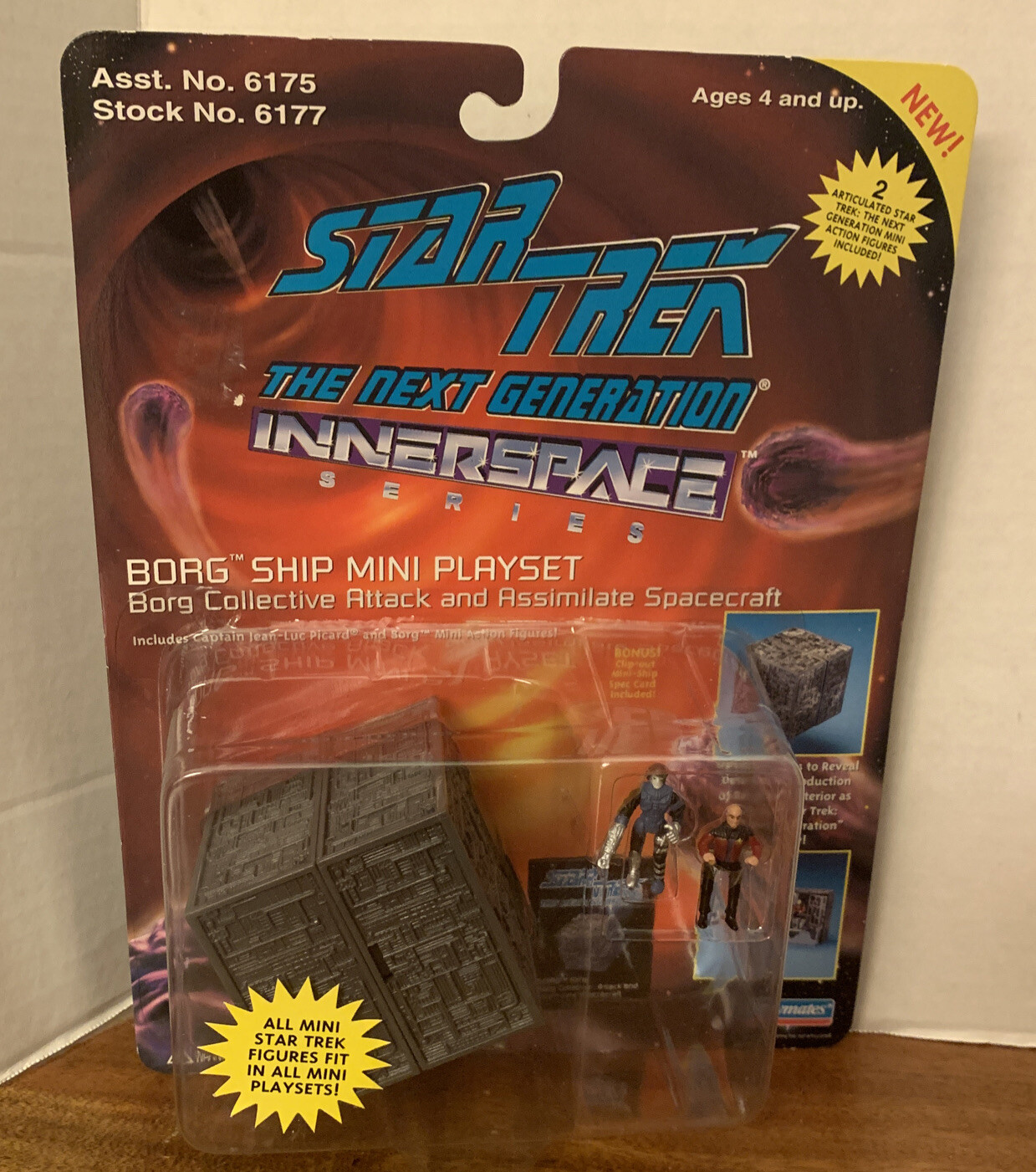 3-1994 STAR TREK THE NEXT GENERATION INNERSPACE SPACESHIP MINI-PLAYSETS ...