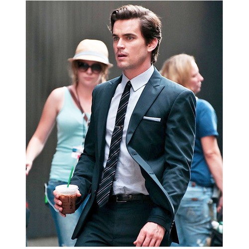 White Collar Matt Bomer as Neal Caffrey Walking Holding Coffee 8 x 10 ...