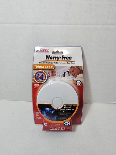 Kidde P3010L Worry-Free Living Area Photoelectric Smoke Alarm /10 YEAR ...