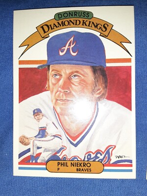 1982 Donruss - Diamond Kings Phil Niekro #10 BLUE BACK RARE | eBay