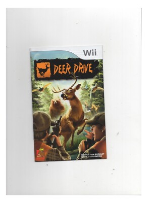 Deer Drive Nintendo Wii MANUAL ONLY Authentic Original | eBay