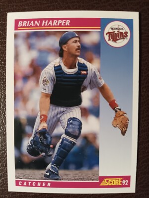 BRIAN HARPER MINNESOTA TWINS 1992 SCORE BASEBALL CARD #215 | eBay