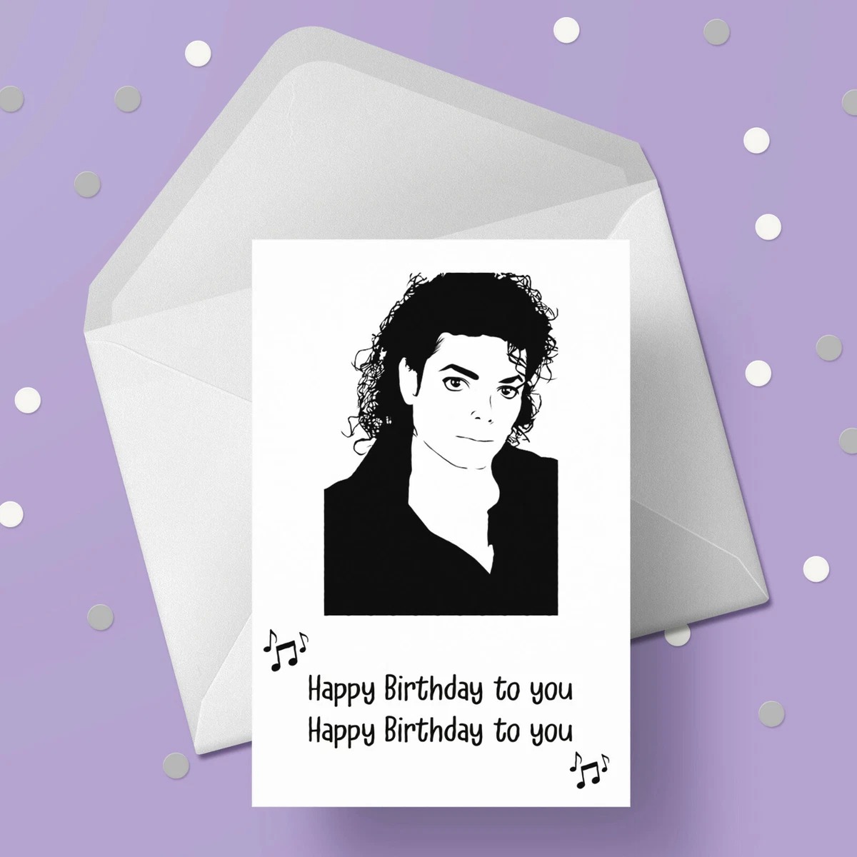 Michael Jackson Happy Birthday Card ''This Is Michael Jackson