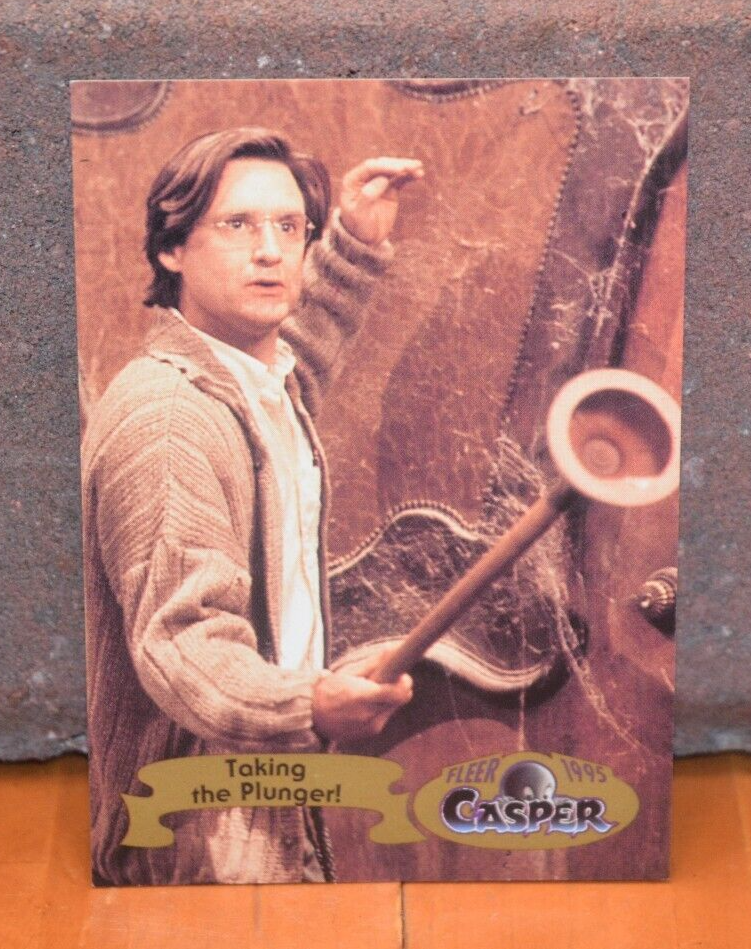 CASPER THE FRIENDLY GHOST FLEER 1995 TRADING CARD: TAKING THE PLUNGER ...