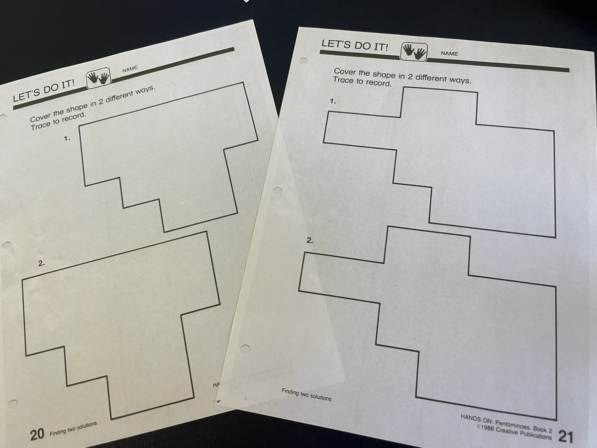 Pentominoes Worksheet