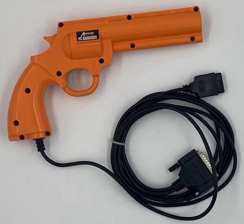 PC GameGun American Laser Games Orange Light Gun Windows DOS Retro ...