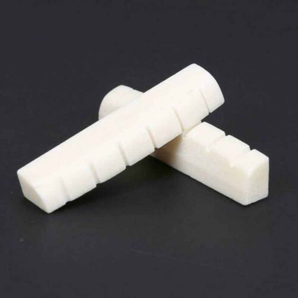 White Guitar Bridge Saddles ABS Polymer Material Acoustic Bridge Hot ...
