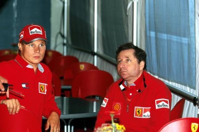 Mika Salo and Jean Todt right Austrian GP A1 Ring 25 July 1999 Old ...