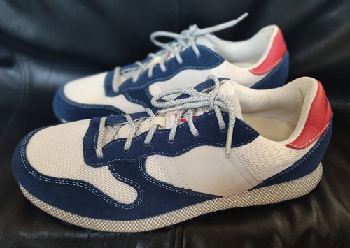 Johnnie O Mens Range Runner Red White And Blue Golf Shoe Spikless Mesh ...