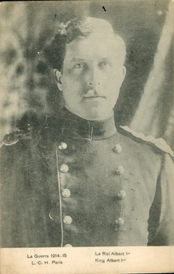 War Postcard Antique 1914-1915 King Albert of Belgium Royalty RPPC Real ...
