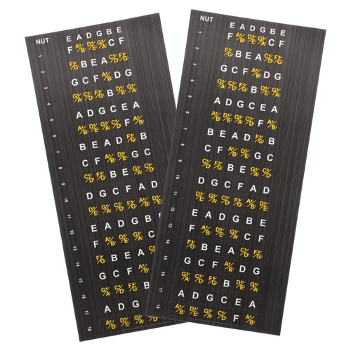 2 Sheets Guitar Fretboard Note Map Decals Folk Stickers Electric | eBay ...