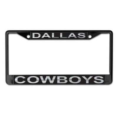 DALLAS COWBOYS NFL BLACK METAL LICENSE PLATE FRAME AUTHENTIC WITH ...