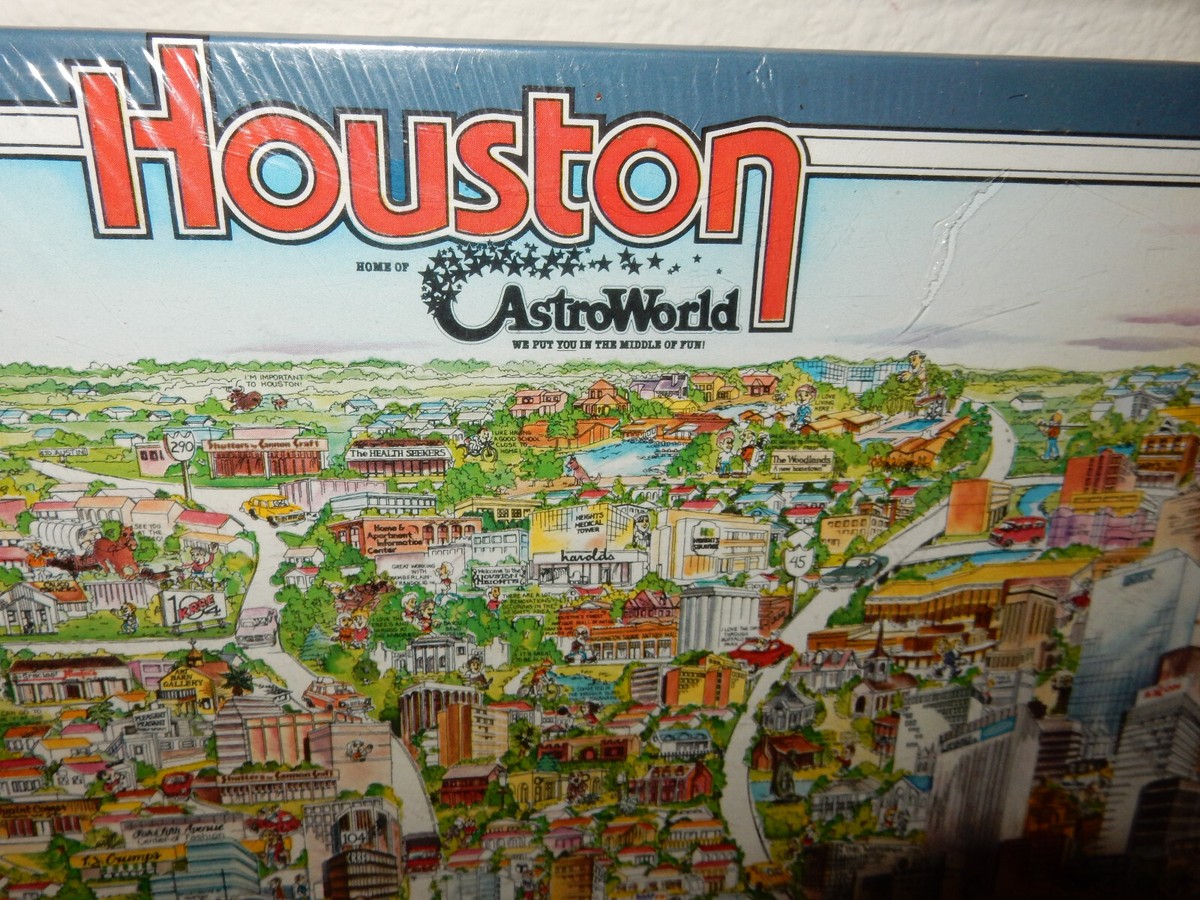 Houston Texas Astroworld Memorabilia Puzzle