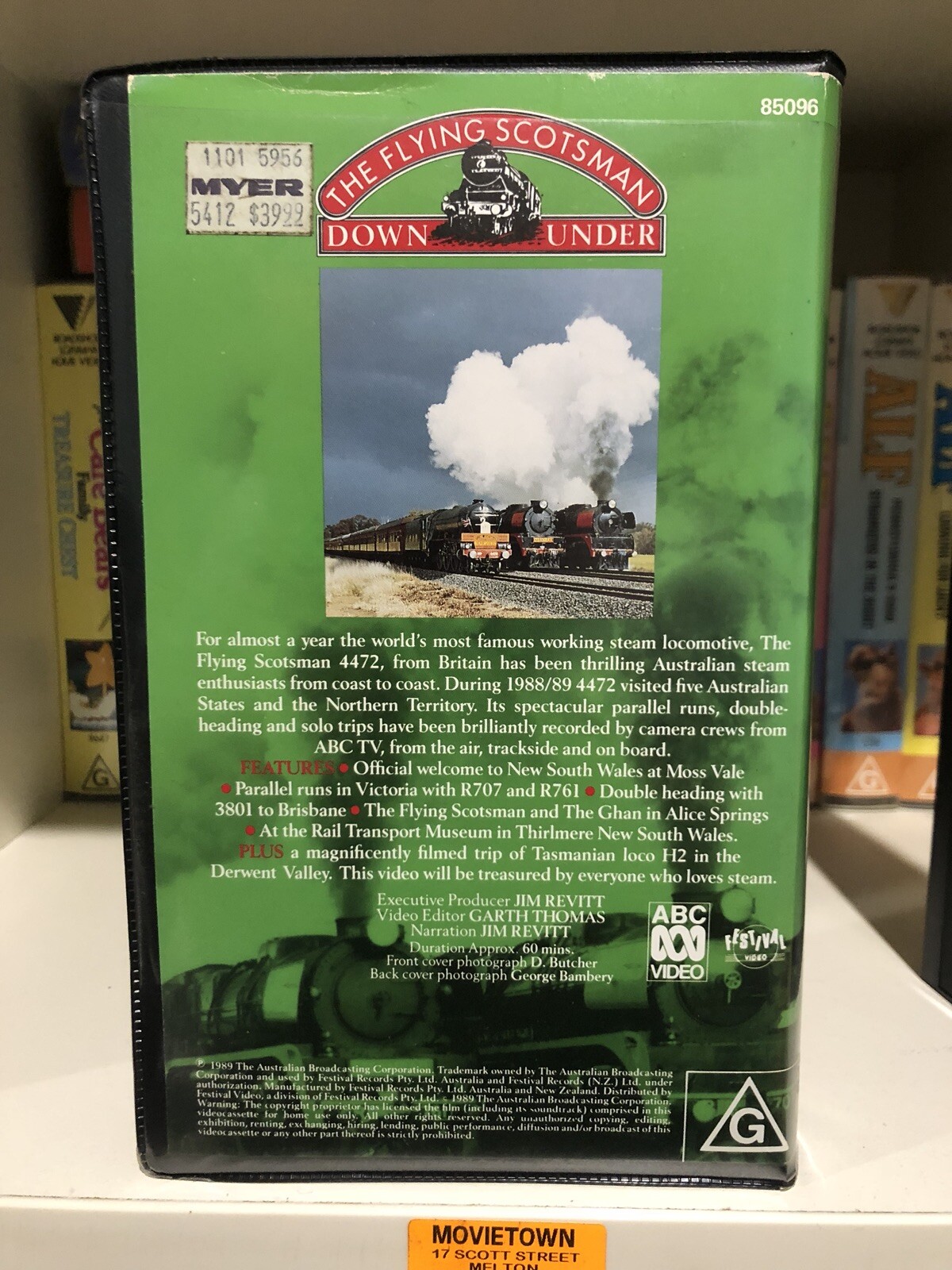 FLYING SCOTSMAN DOWN UNDER - STEAM TRAIN - VHS | eBay Australia