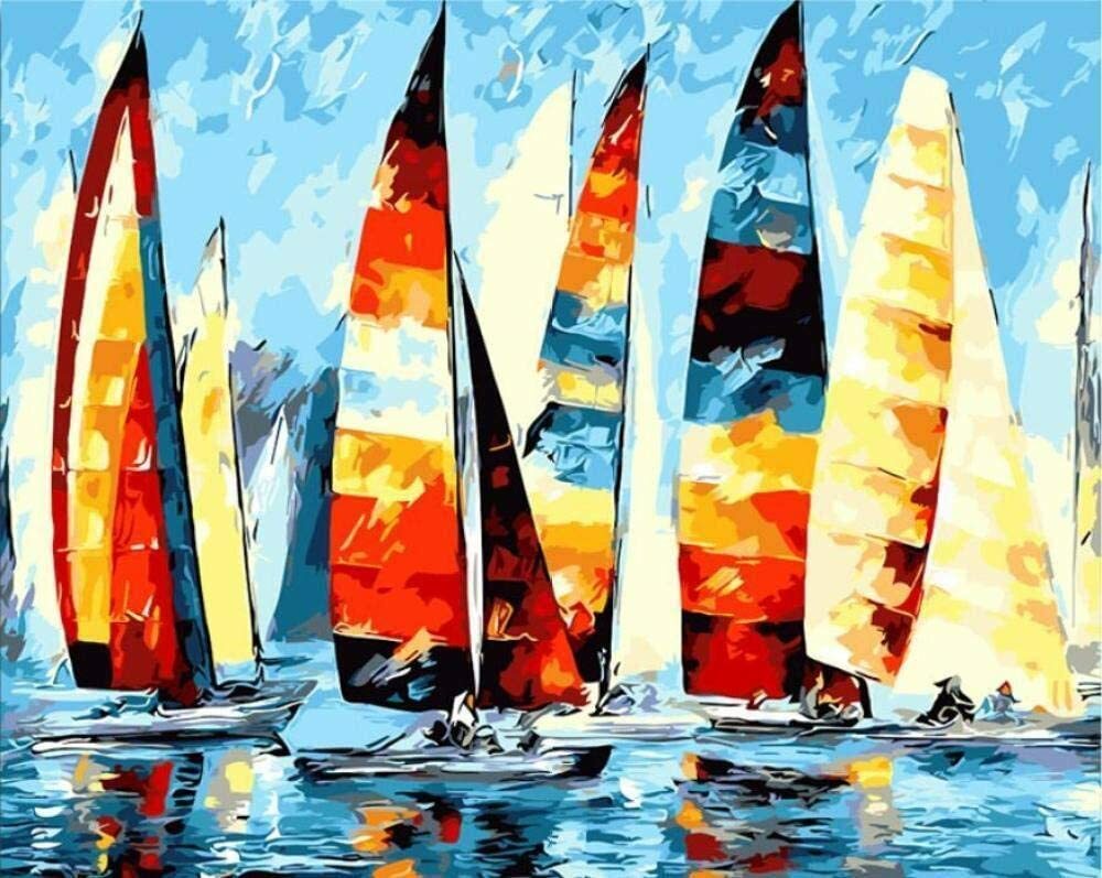 Colorful Sailboat Paintings