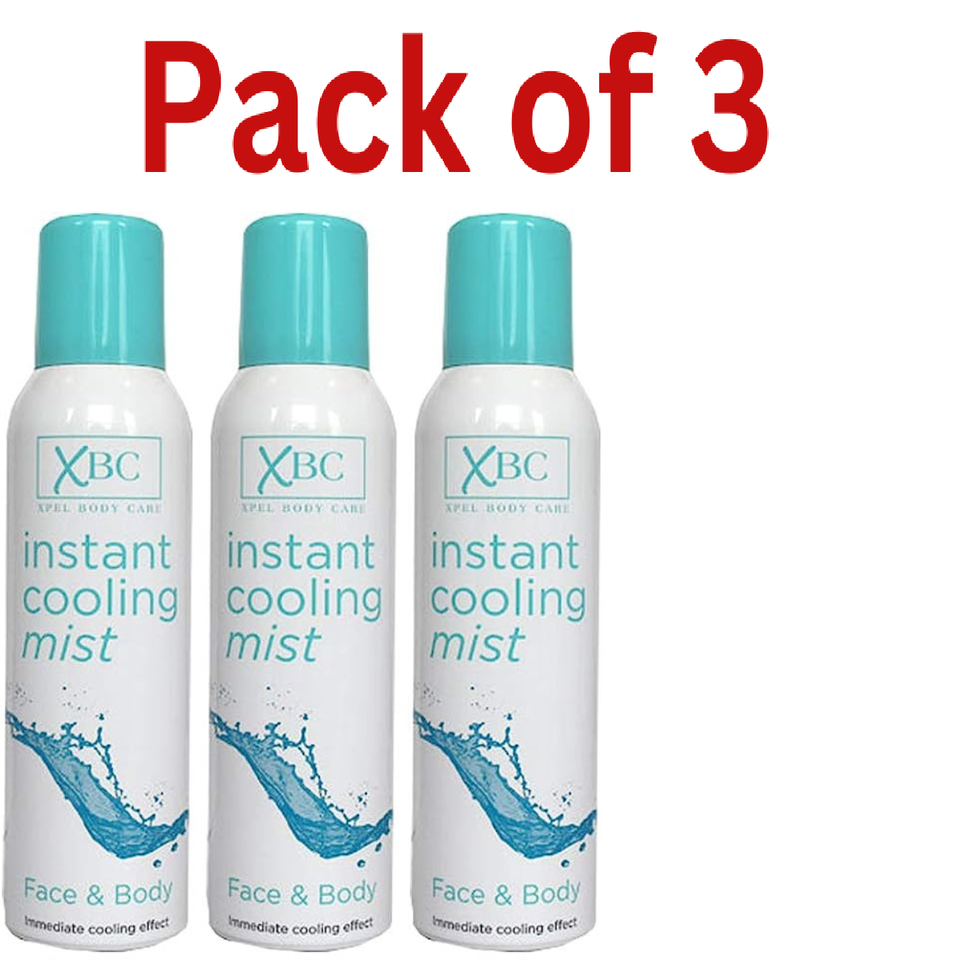 XBC INSTANT COOLING MIST SPRAY 150ml BODY & FACE HOLIDAY SUMMER MIST SPRAY 1-3-6 | eBay UK