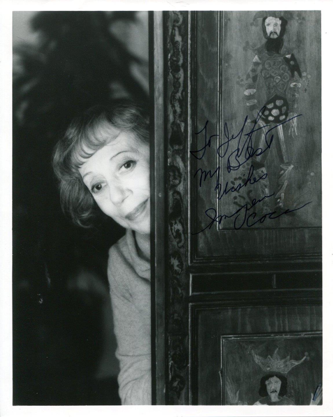 IMOGENE COCA BEWITCHED / NIGHT GALLERY ACTRESS SIGNED PHOTO AUTOGRAPH ...