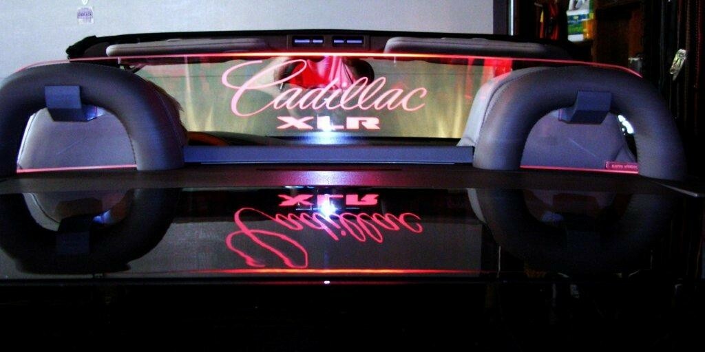 🇺🇸Cadillac XLR Custom TEMPERED-GLASS Laser-Etched Design & Led Lit ...