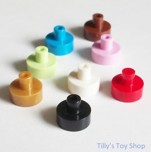 Lego 1x1 Round Thin Tile With Shaft - Pick Colour & Pack Size - 20482 ...