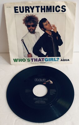 EURYTHMICS Who's That Girl? Aqua RCA PB 13800 1983 45 RPM 7" Vinyl Record | eBay
