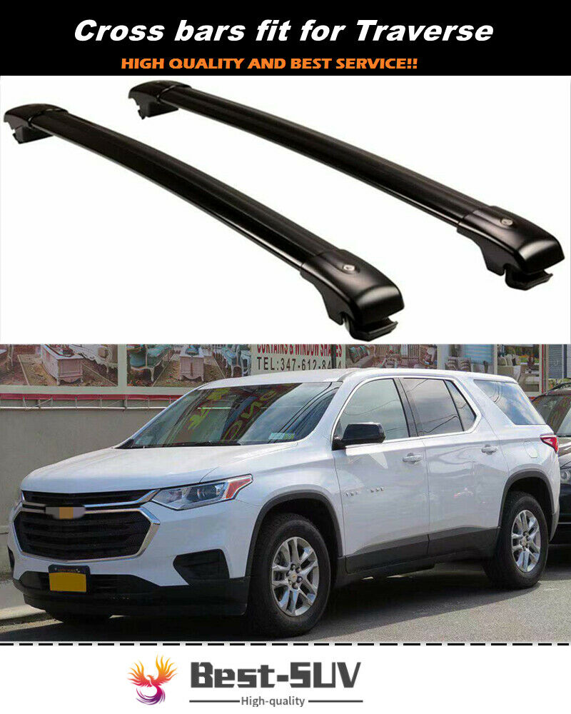 2P Roof Rail Racks Cross Bar Crossbar Fit for Chevy Chevrolet Traverse ...
