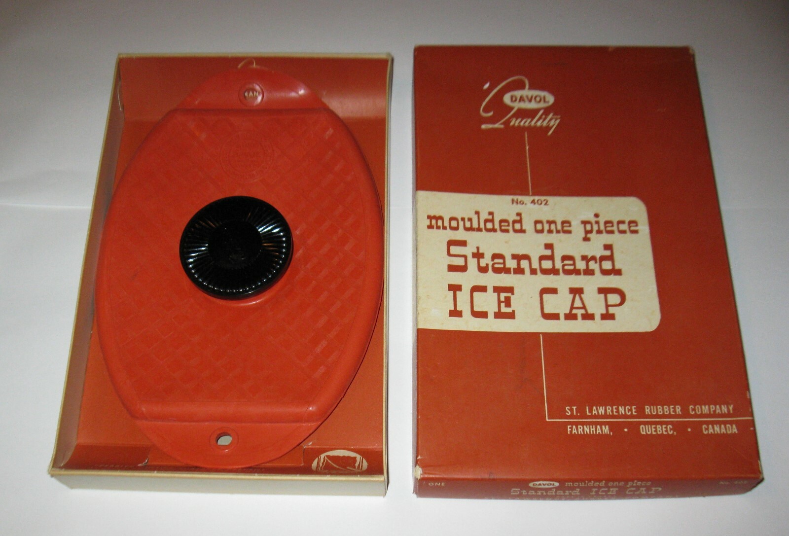 Vintage Davol Rubber Ice Cap no 402 New in the Box FREE SHIPPING | eBay