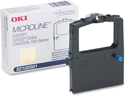 OKI - Black - print ribbon cassette - for Microline 120, 172, 180, 182 ...