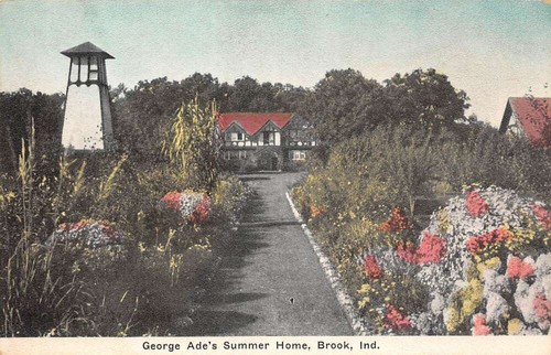 Brook Indiana George Ade's Summer Home antique pc DD8311 | eBay