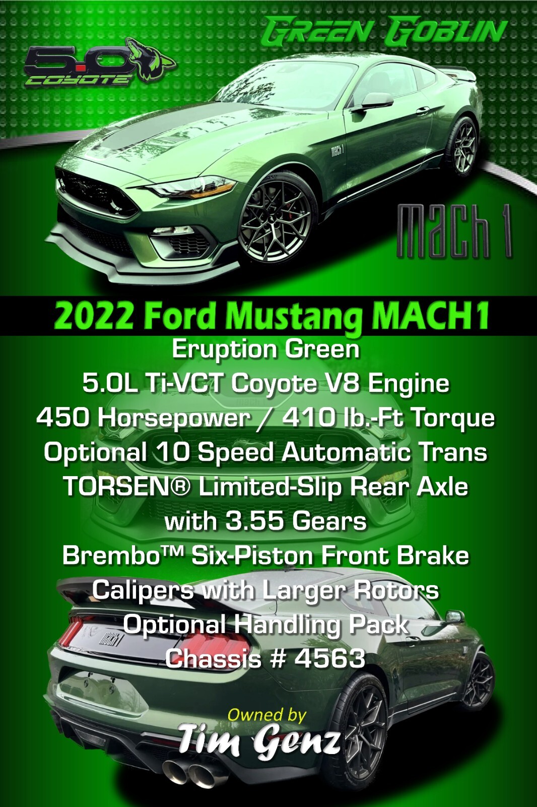 Custom Car Show Sign Display Information Board One Piece Plexiglass ...