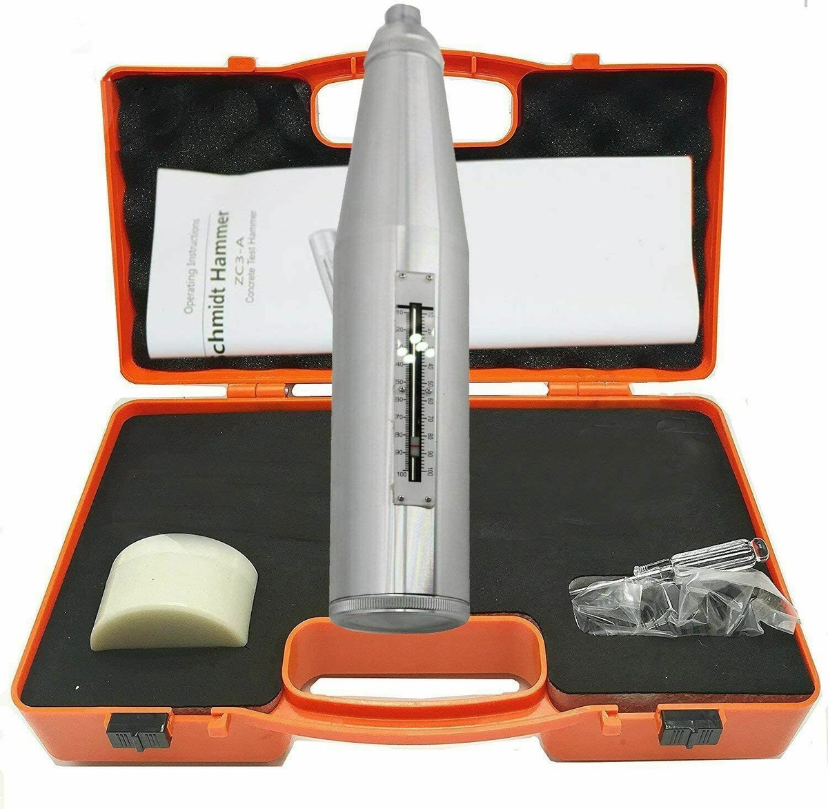 Meter 2K26 Concrete Rebound Hammer Tester | Portable Schmidt Hammer ...