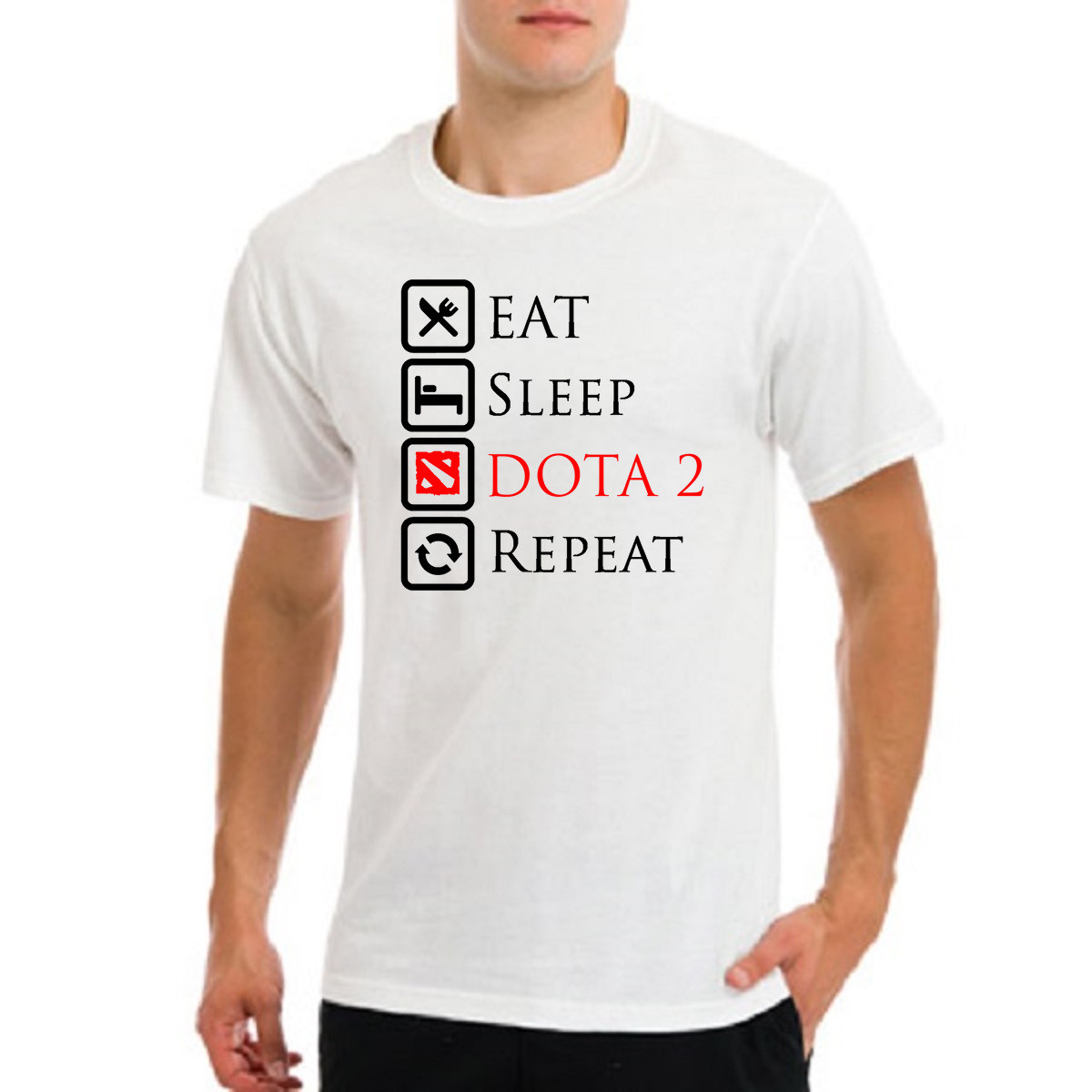 Eat Sleep Dota Repeat Logo
