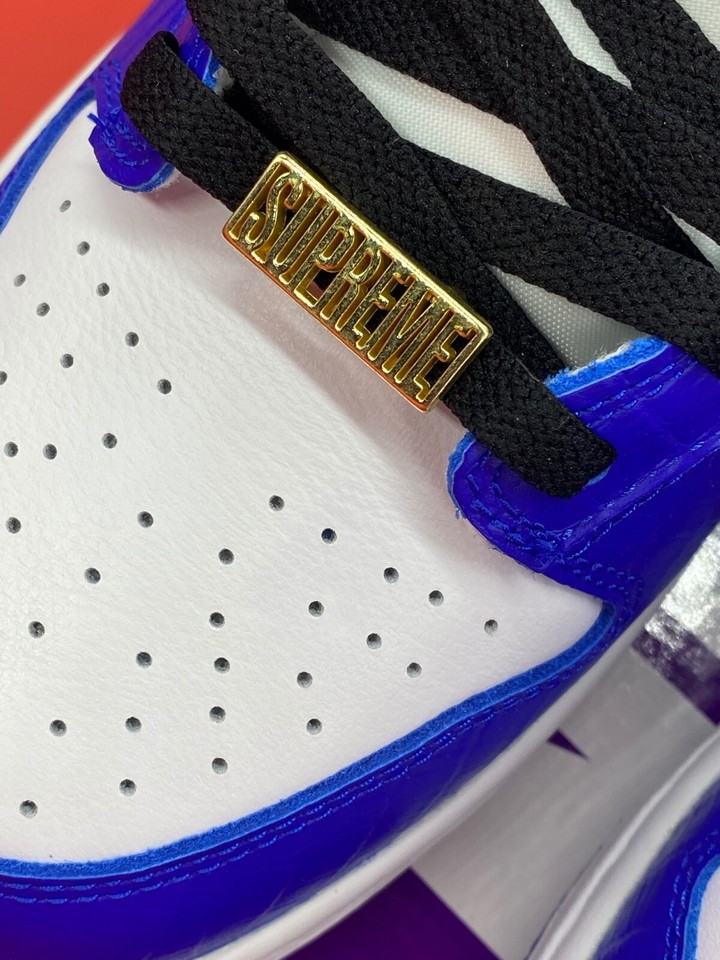 Supreme Nike SB Dunk Low Stars Hyper Royal Blue Sizes 7 7.5 & 13 New ...