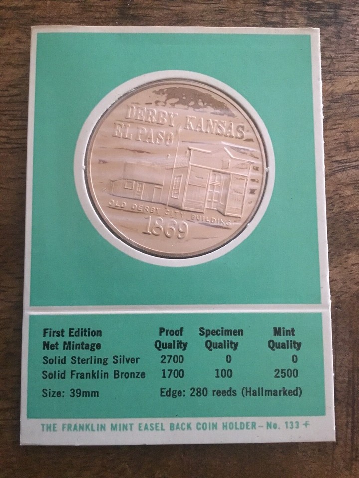 Derby Kansas Centennial Centennial Coin Medal.. | eBay