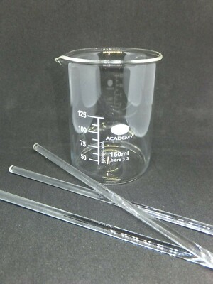 NEW 150ml Laboratory Glass Beaker 150 ml Borosilicate Lab Container ...