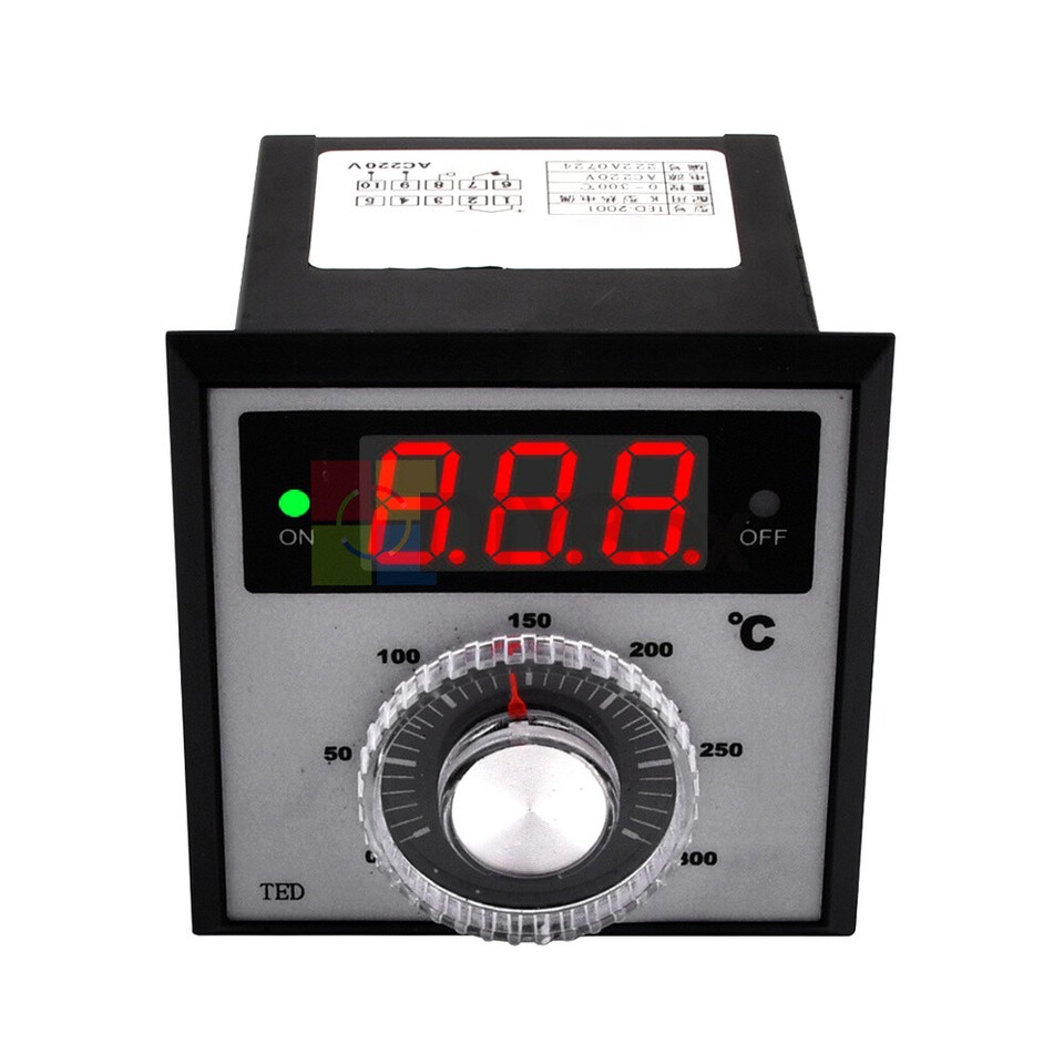 TED-2001 K-type Temperature Controller LED Digital Thermostat AC 220V 0-300 ℃ | eBay