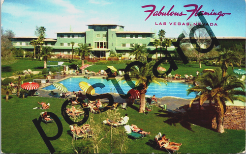 1960, FABULOUS FLAMINGO, Olympic Pool, LAS VEGAS, postcard jj459 | eBay