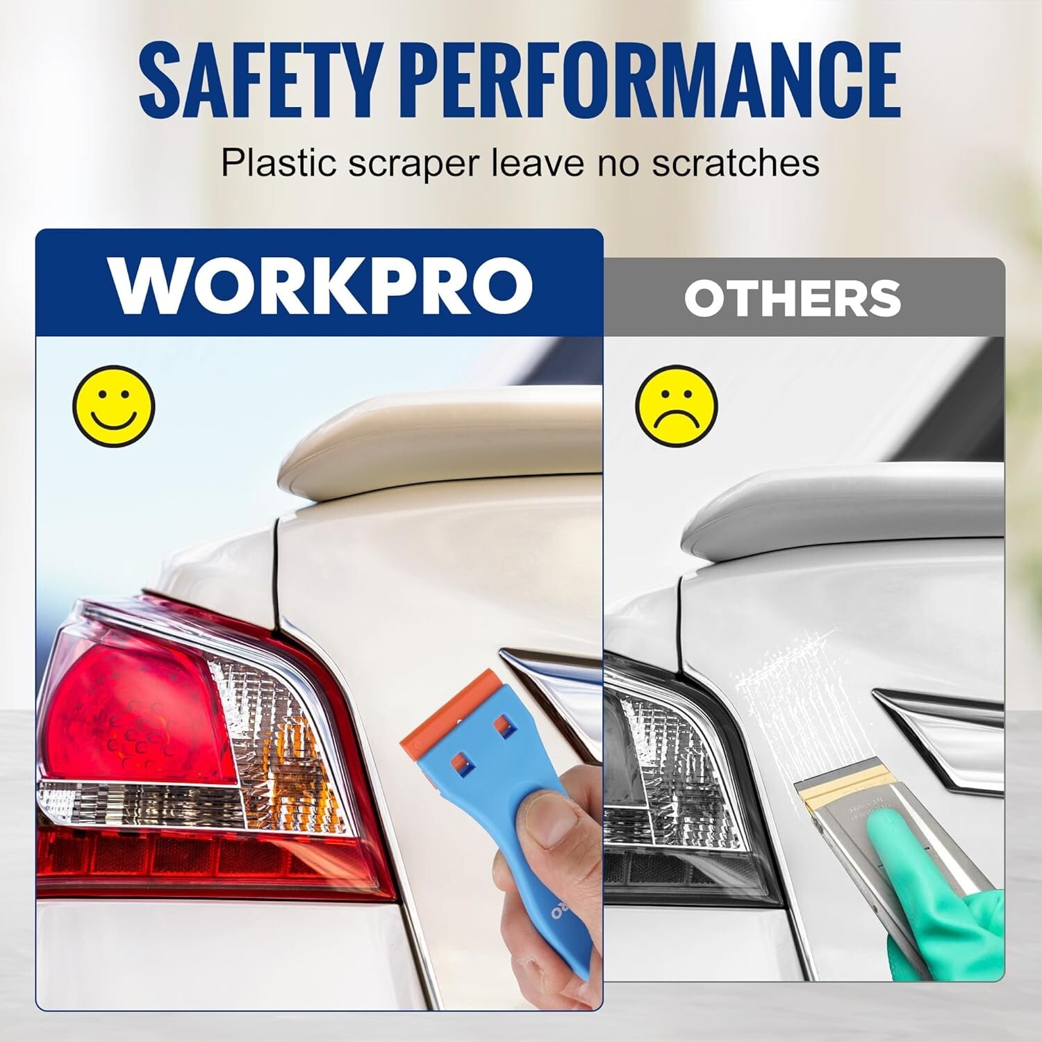 WORKPRO 200 Pack Plastic Razor Blades Double Edged s, Safety Razor ...