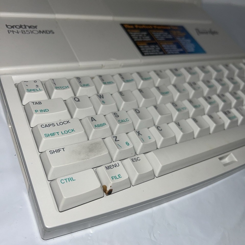 Vintage Brother Super PowerNote PN-8510MDS Laptop Word Processor RARE ...